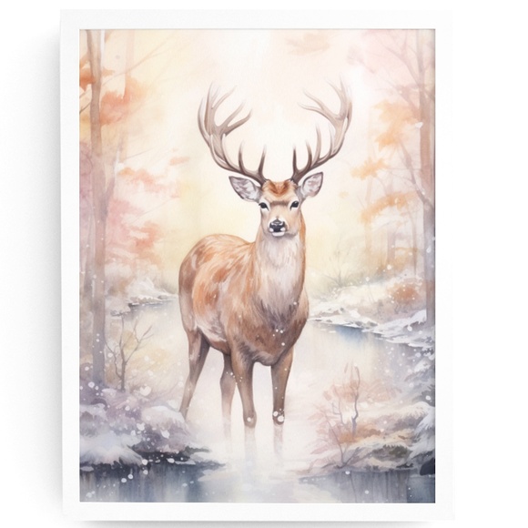 Creative Path Studios | Art | Deer Wall Art Print Poster Unframed ...